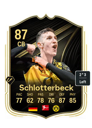 Nico Schlotterbeck EA FC26 TOTW - rated 87