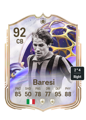Franco Baresi EA FC26 Future Stars Icon - rated 92