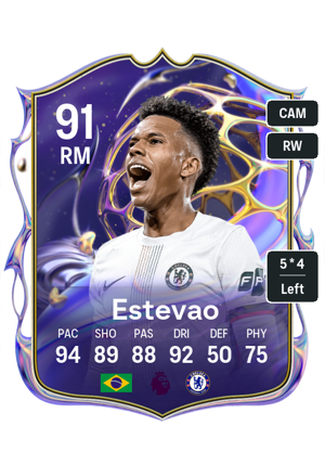Estevao EA FC26 Future Stars - rated 91