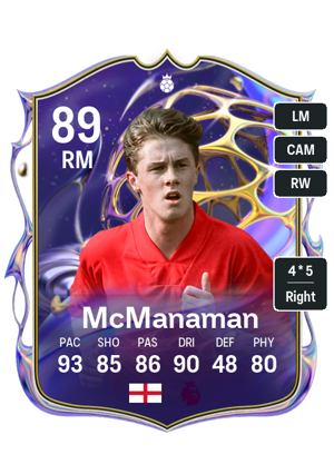 Steve McManaman EA FC26 Future Stars Hero - rated 89