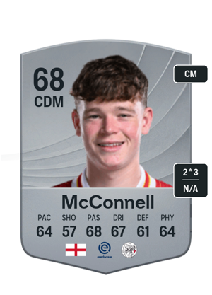 James McConnell EA FC26 Silver Common - rated 68