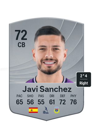 Javi Sanchez EA FC26 Silver Common - rated 72