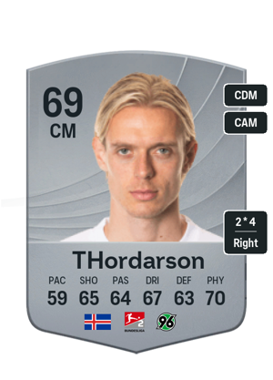 Stefan Teitur THordarson EA FC26 Silver Common - rated 69