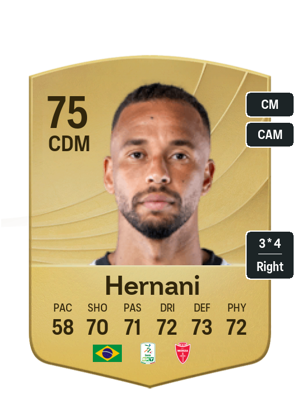 Hernani EA FC26 Gold Common - rated 75