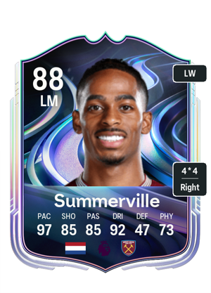 Crysencio Summerville EA FC26 FOF Answer the Call - rated 88