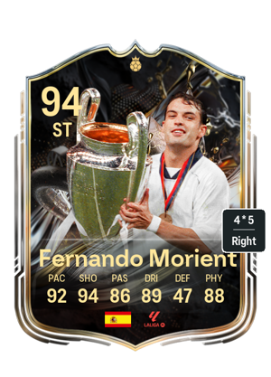 Fernando Morientes EA FC26 Trophy Titans Hero - rated 94