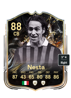Alessandro Nesta EA FC26 Trophy Titans Icon - rated 88