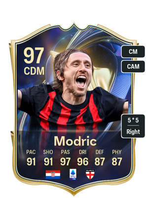 Luka Modric EA FC26 TOTS Champions - rated 97