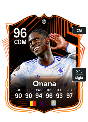 Amadou Onana EA FC26 RTTF UEL - rated 96