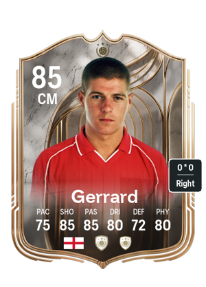 Steven Gerrard EA FC26 Debut Icon - rated 85