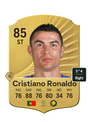 Cristiano Ronaldo Ea Fc26 Gold Rare Rated 85