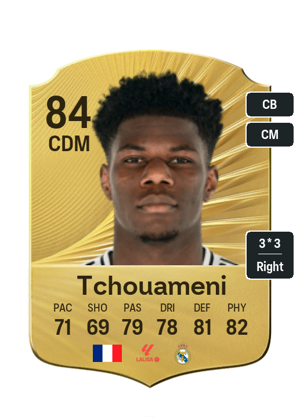 Aurelien Tchouameni EA FC26 Gold Rare - rated 84