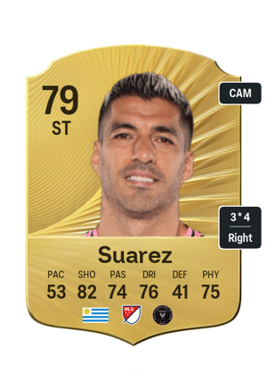 Luis Suarez EA fc26 Gold Rare - rated 79