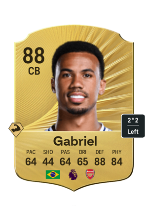 Gabriel EA FC26 Gold Rare - rated 88