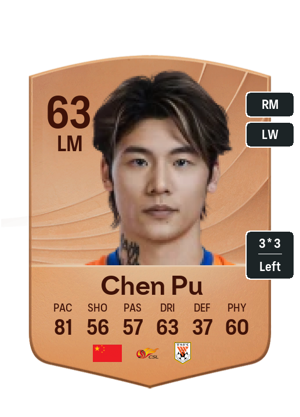 Chen Pu EA FC26 Bronze Common - rated 63