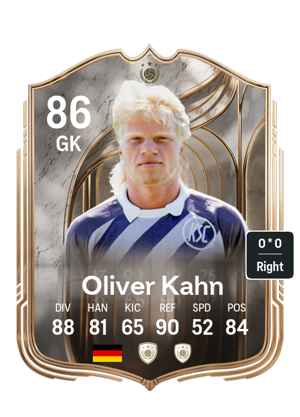 Oliver Kahn EA FC26 Debut Icon - rated 86
