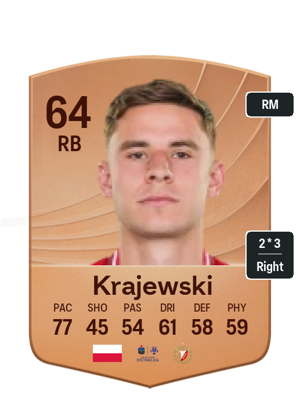 Marcel Krajewski EA FC26 Bronze Common - rated 64