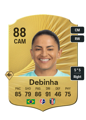 Debinha EA FC26 Gold Rare - rated 88