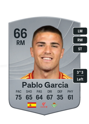 Pablo Garcia EA FC26 Silver Common - rated 66