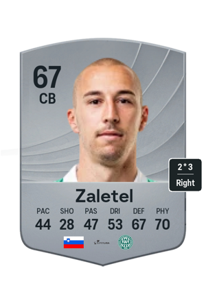 Zan Zaletel EA FC26 Silver Common - rated 67