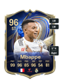 Kylian Mbappe EA FC26 Gold Rare - rated 91